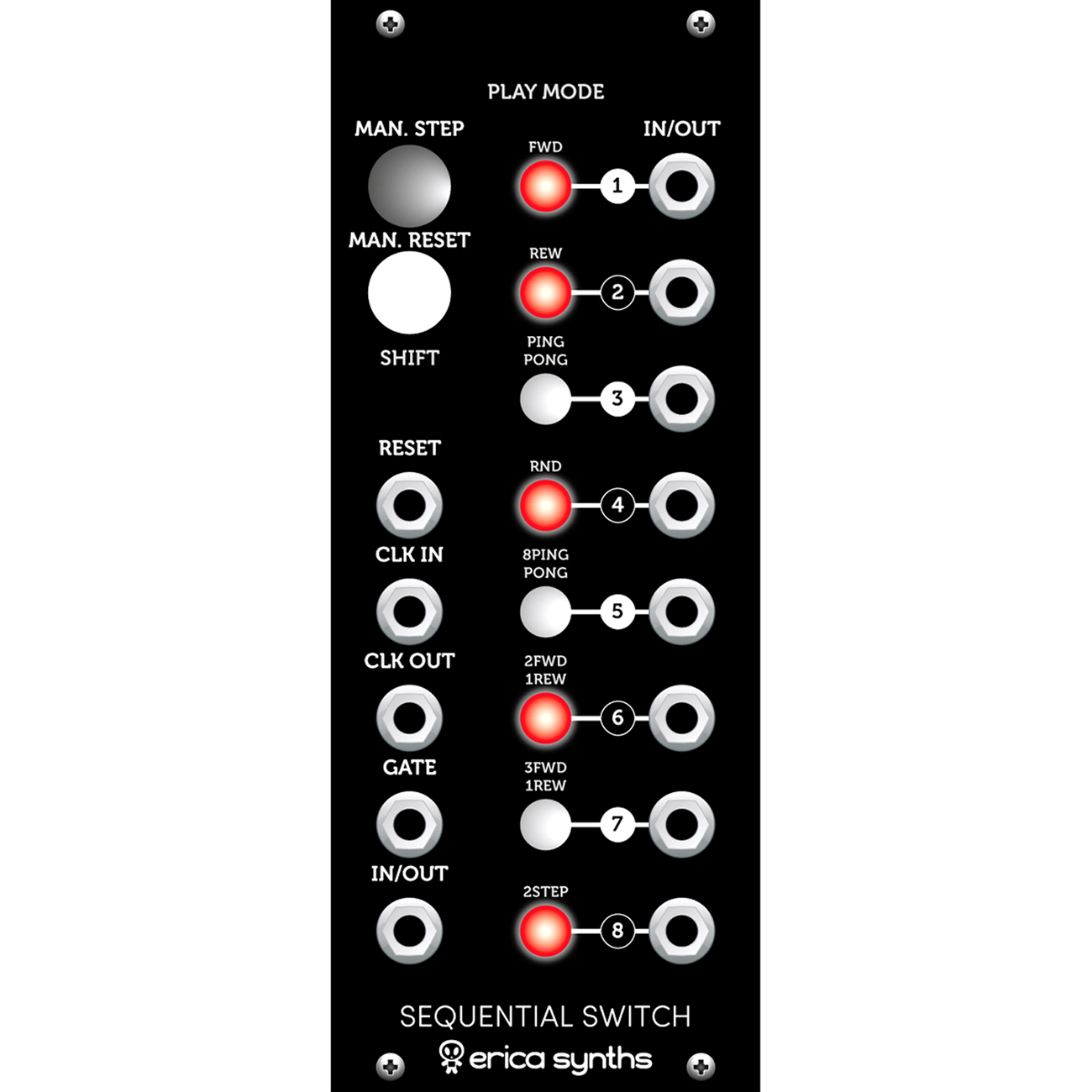 Erica Synths - Sequential Switch V2 - Eurorack - sound of you eu store ...